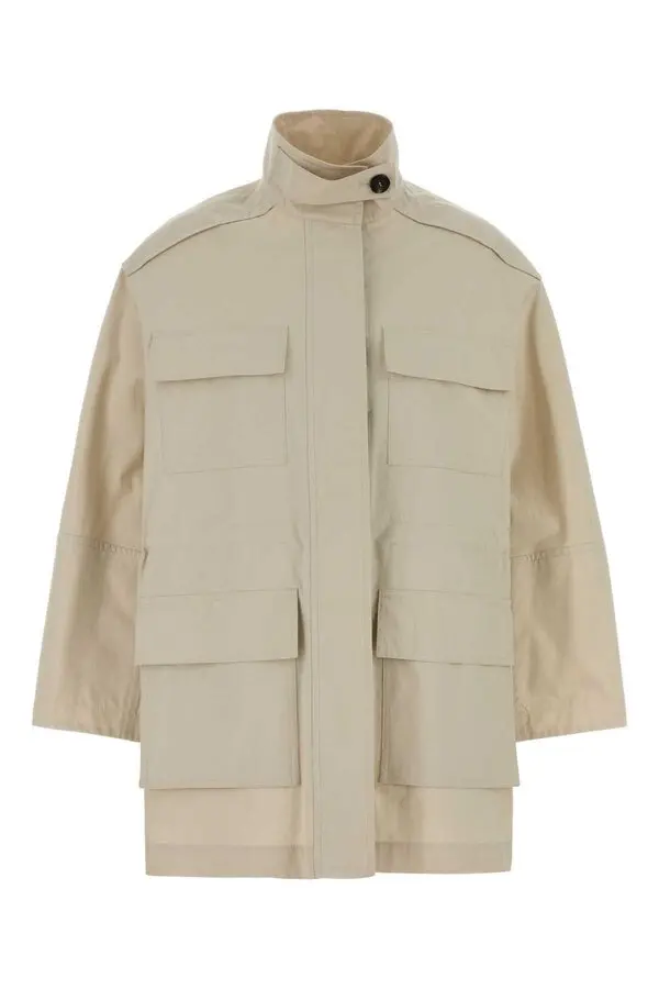 Brunello Cucinelli Cotton Blend Jacket - Brown