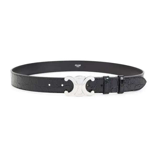 Celine Calf Leather Belt - Black