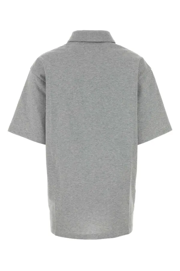 Miu Miu Cotton Blend Oversize Polo Shirt