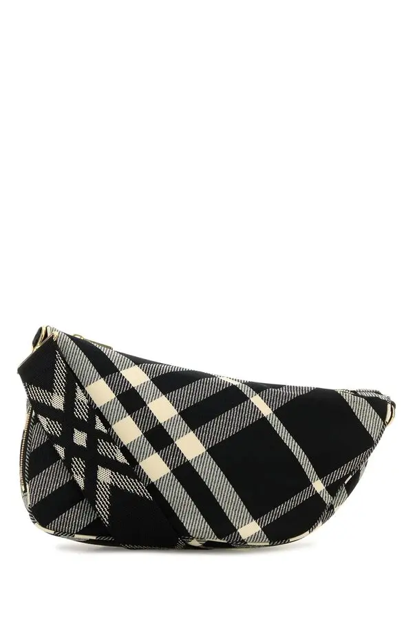 Burberry Embroidered Fabric Medium Shield Crossbody Bag - Multicolor