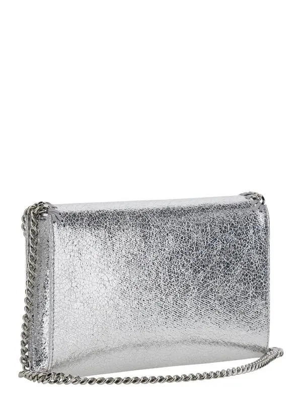 Stella McCartney Falabella' Metallic Crossbody Bag With Chain Strap And Metallic Effect In Ecoleather For - Multicolor