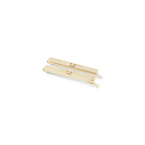 Celine Set Of 2 Hair Slides - Silver