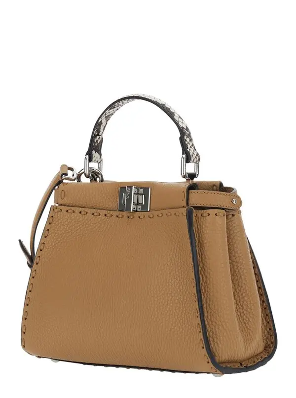 Fendi Peekaboo Mini Handbag - Cream