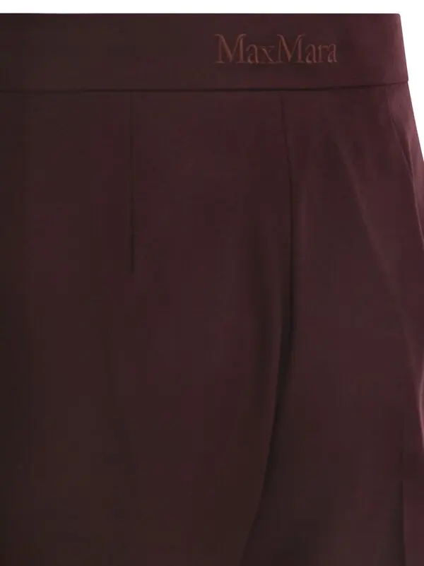 Max Mara Mxmextra Tailored Stretch Virgin Wool Trousers