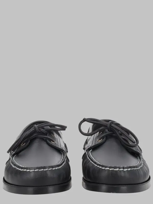 Paraboot Leather Mocassino Barth - Black