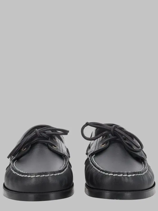 Paraboot Leather Mocassino Barth - Black