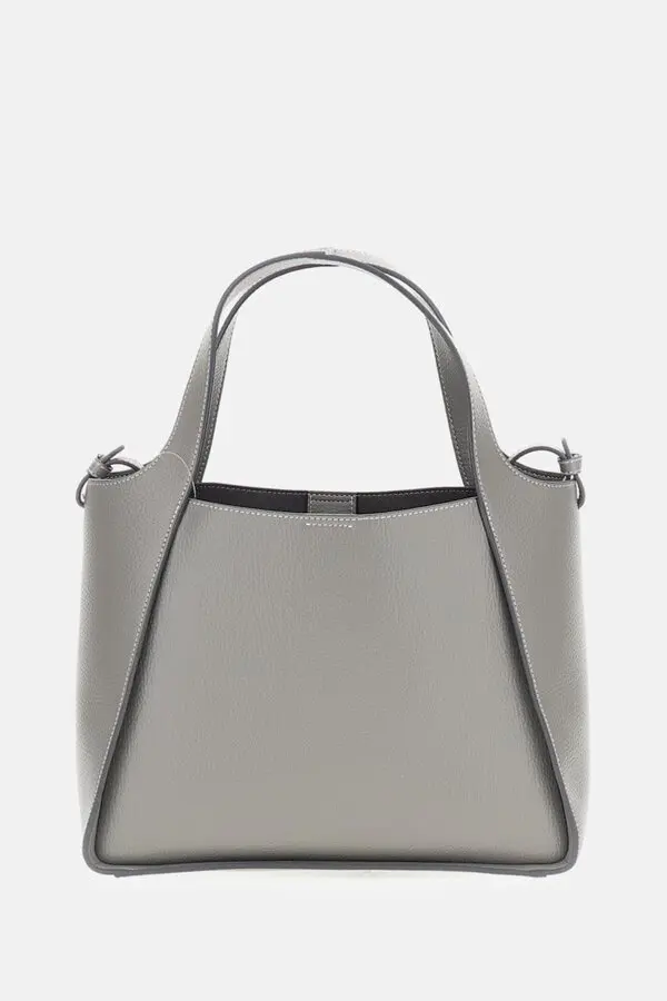 Stella McCartney Logo Crossbody Tote Bag Eco Embossed Grainy Alter Mat - Multicolor