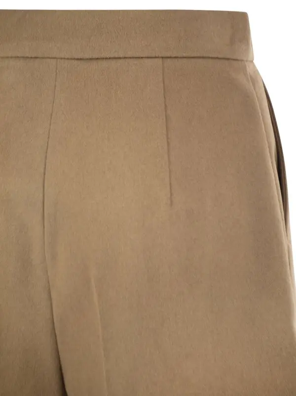 Max Mara Mxmvista Tailored Camel Shorts