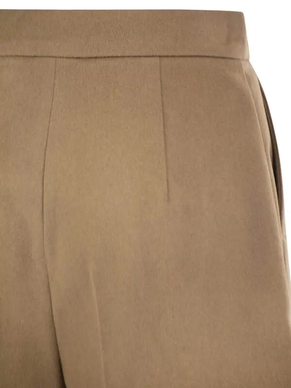 Max Mara Tailored Camel Shorts - Brown