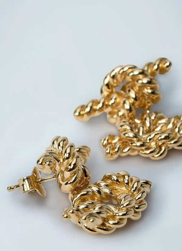TOTEME Rope Knot Earrings