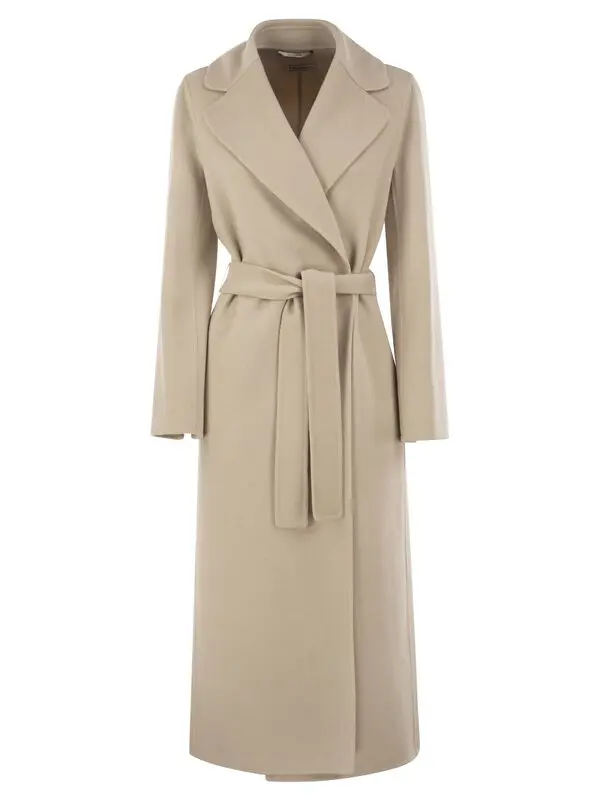 Max Mara Poldo Wool Coat - Cream