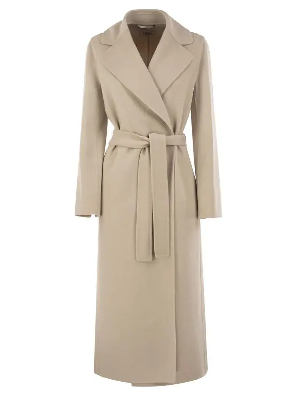 Max Mara Poldo Wool Coat - Cream