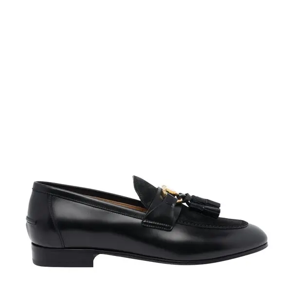 Valentino Garavani Vaniteux Leather Loafers - Black