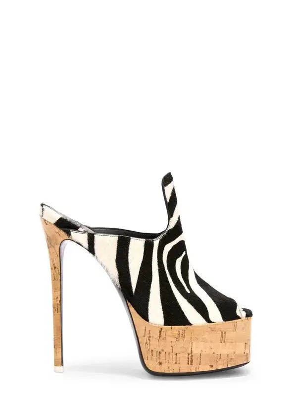 Attico Irmelin Mule In White And - Black