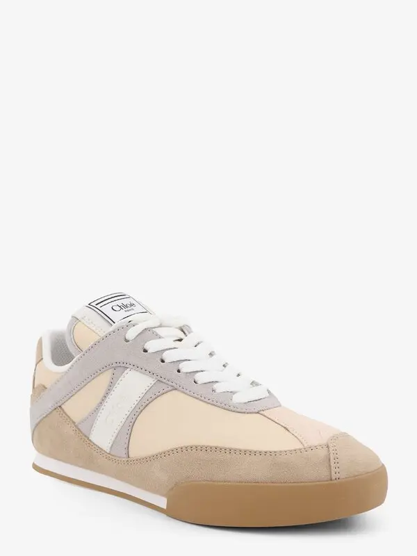 Chloé Kick Suede Sneakers With Contrasting Inserts