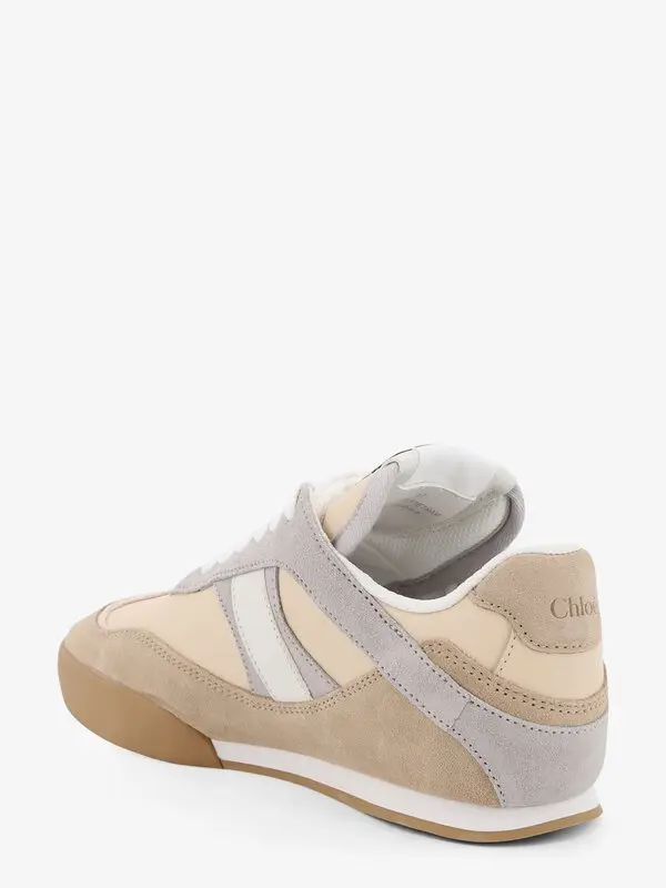Chloé Kick Suede Sneakers With Contrasting Inserts
