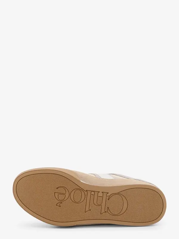 Chloé Kick Suede Sneakers With Contrasting Inserts