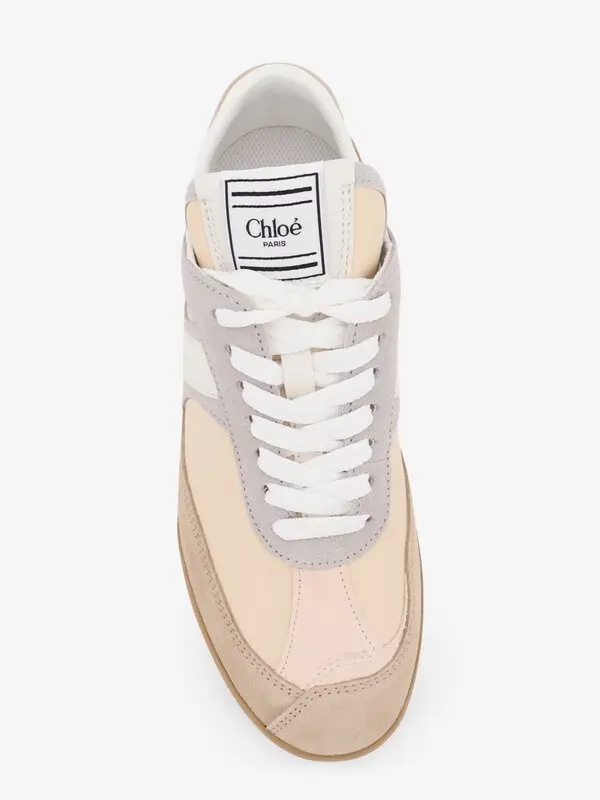 Chloé Kick Suede Sneakers With Contrasting Inserts