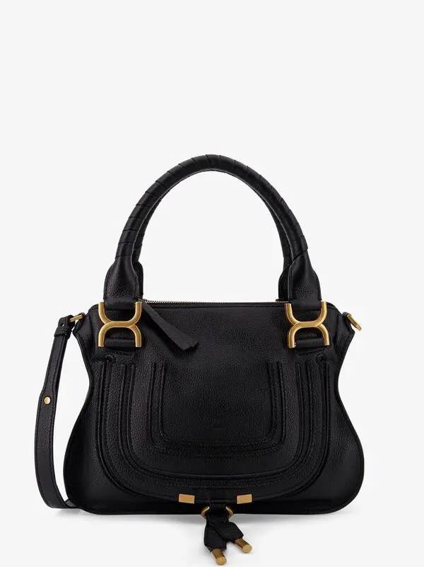 Chloé Marcie Small Leather Crossbody Bag - Black