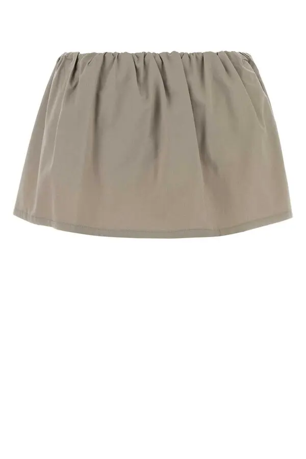Miu Miu Twill Pant-skirt - Gray