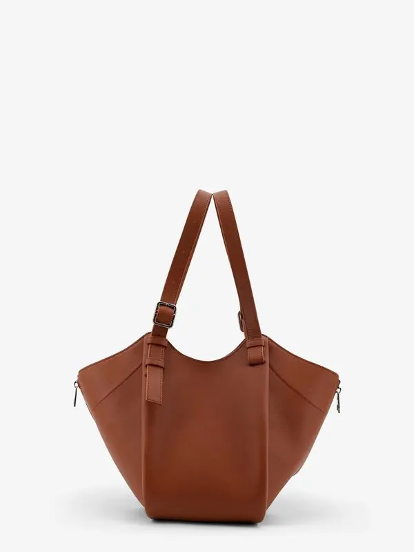 Loewe Hammock Flip Leather Handbag With Front Lettering Logo - Multicolor