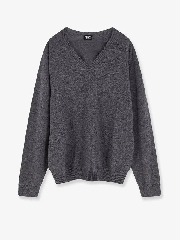 Zegna Cashmere V-neck Sweater - Multicolor