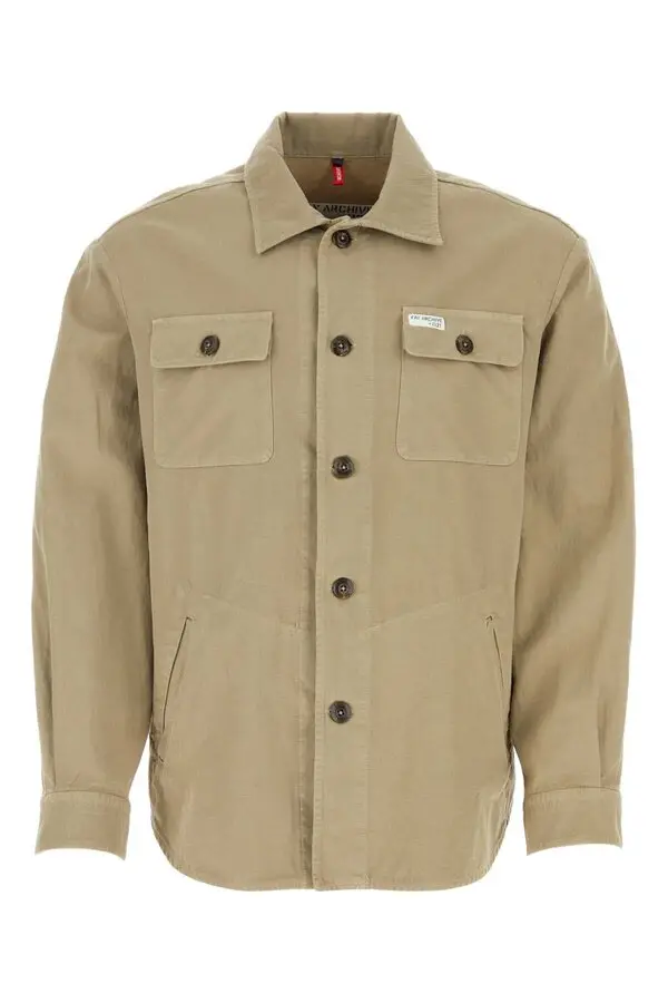 FAY Cappuccino Cotton Blend Shirt