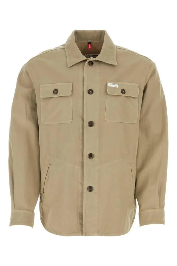 FAY Cappuccino Cotton Blend Shirt - Brown