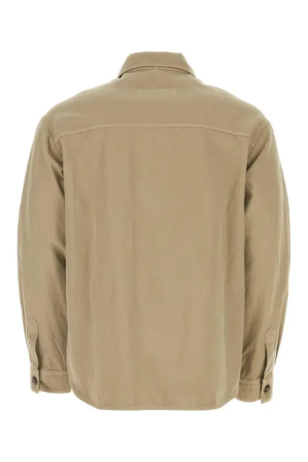 FAY Cappuccino Cotton Blend Shirt - Brown