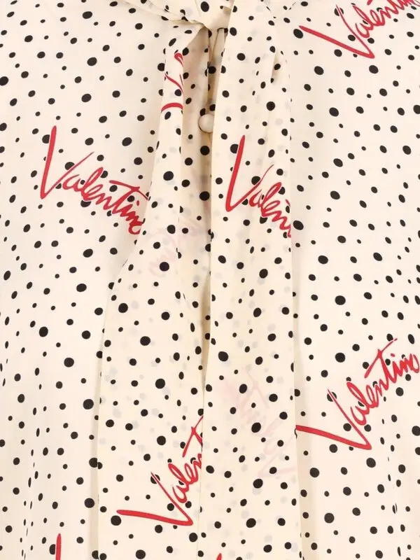 Valentino Garavani Plusdepois Bubble Crepe De Chine Shirt - White