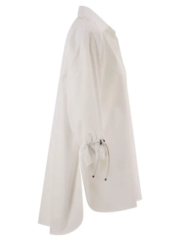 Max Mara Cotton Poplin Blouse - White