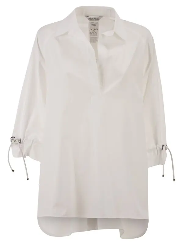 Max Mara Cotton Poplin Blouse - White