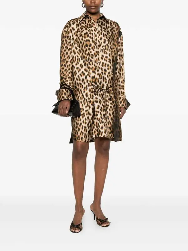 Sportmax Leopard Midi Dress