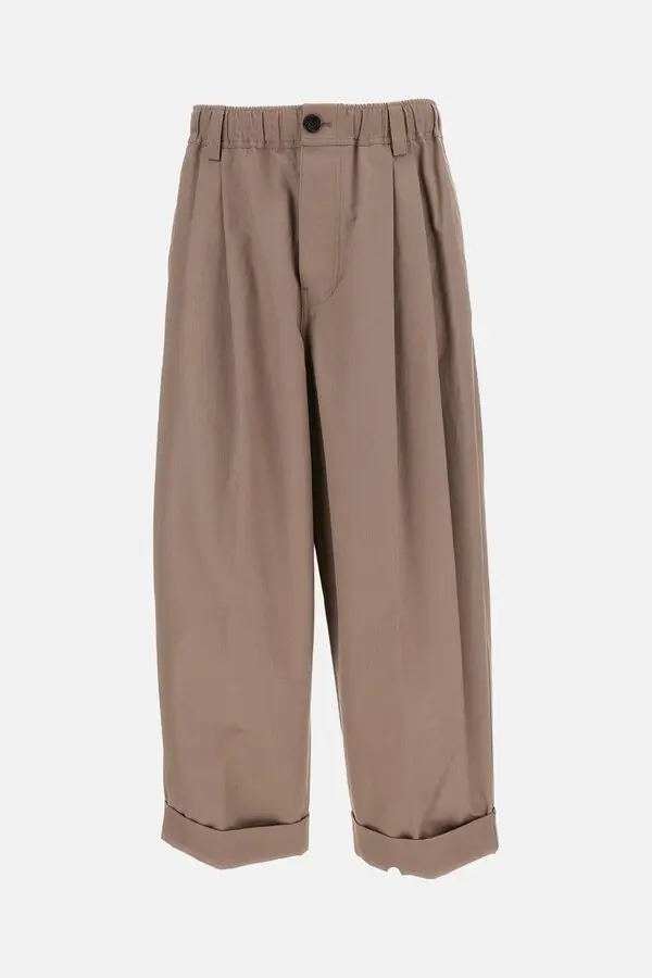 Marni Cotton Canvas Trousers - Multicolor
