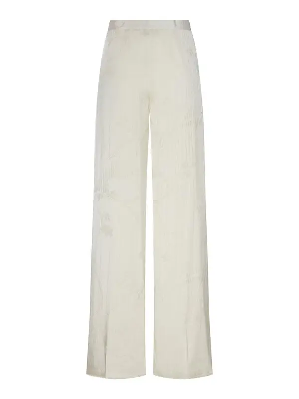FORTE_FORTE Wide-leg Jacquard Trousers