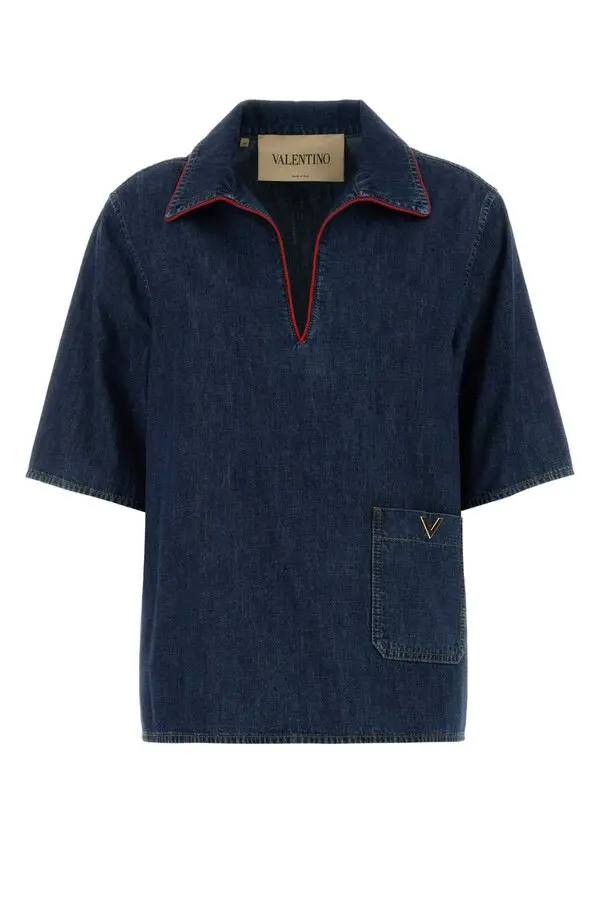 Valentino Garavani Denim Blouse - Blue