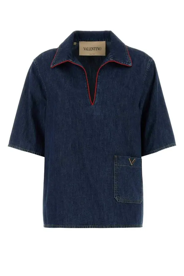Valentino Garavani Denim Blouse - Blue