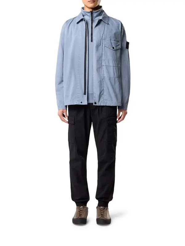 Stone Island Regular Fit Tapered Cargo Pants With Drawstring Waist