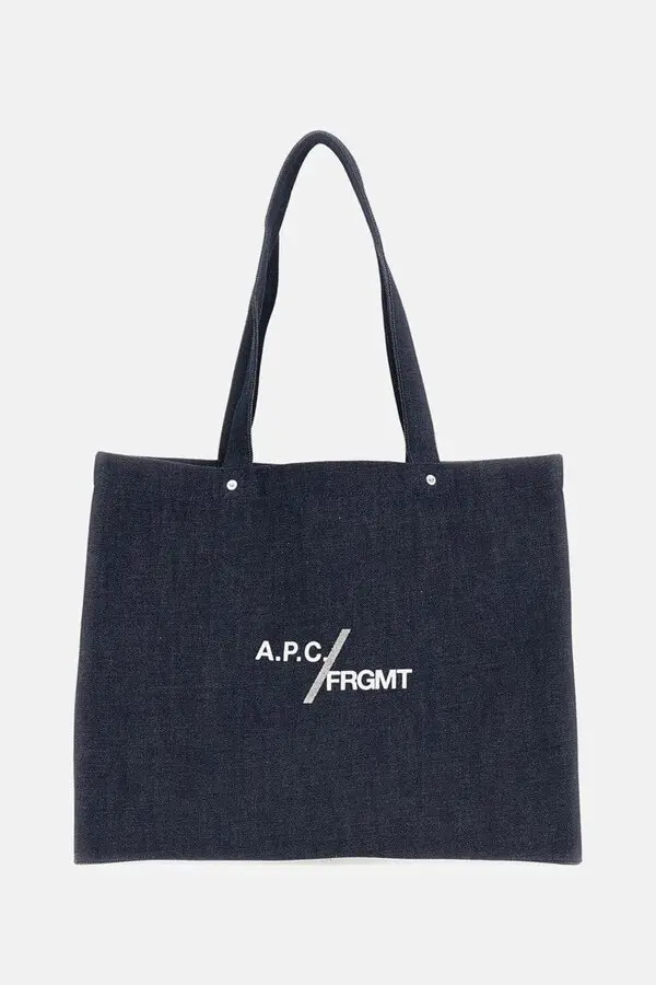 A.p.c. Cotton Denim Tote X Fragment - Multicolor
