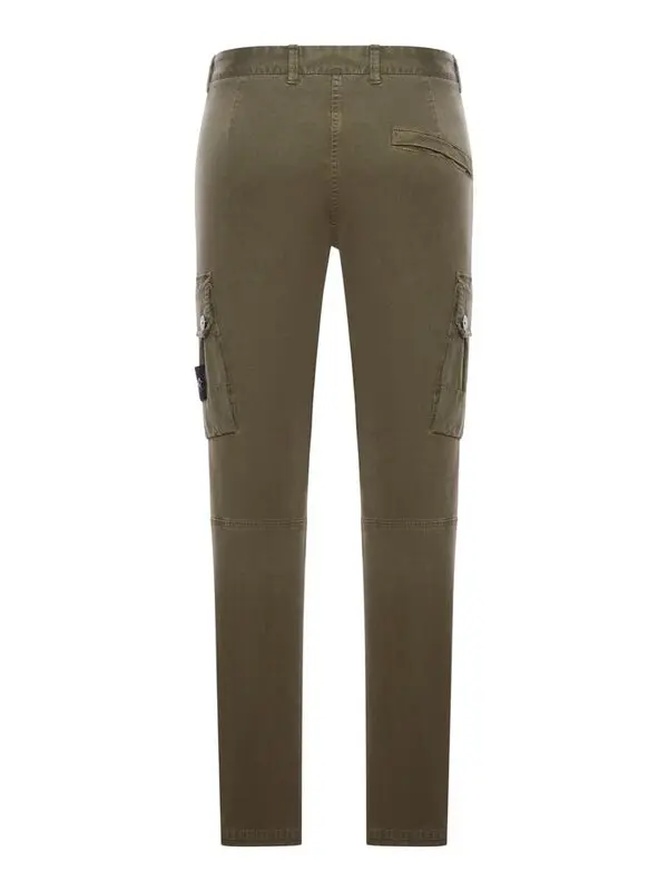 Stone Island Compass Logo Cargo Pants - Green