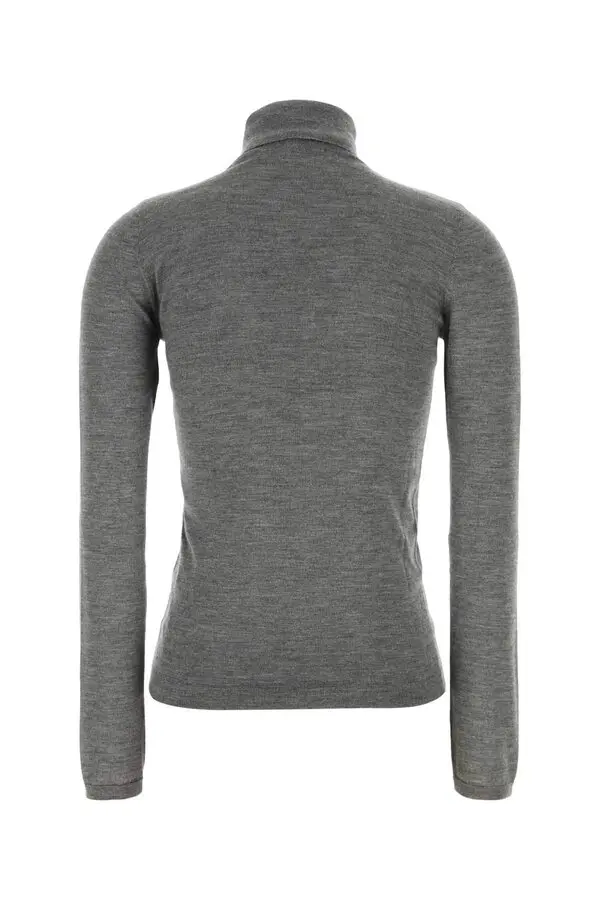 Brunello Cucinelli Grey Cashmere Blend Sweater