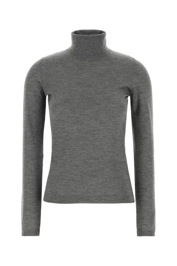 Brunello Cucinelli Grey Cashmere Blend Sweater - Gray