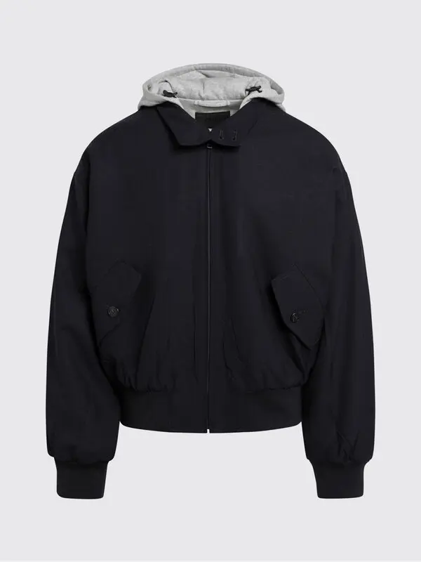 Prada Wool Hooded Bomber Jacket