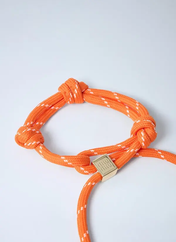 Miu Miu Cord Bracelet - Orange