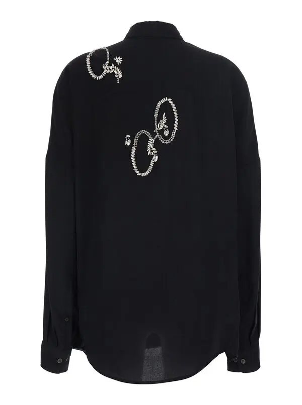 Dries Van Noten Embellished Viscose Blouse - Multicolor