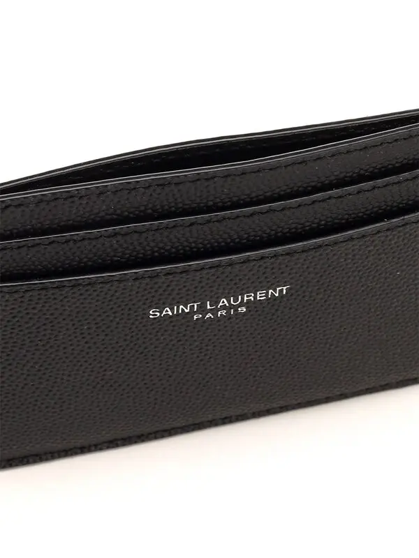 Saint Laurent Card Holder With Printed Logo