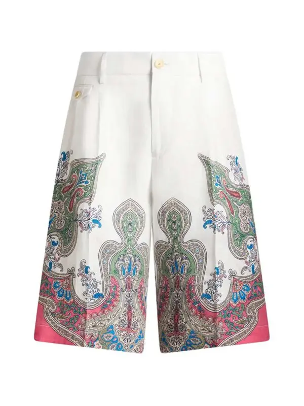 Etro Paisley Print Shorts