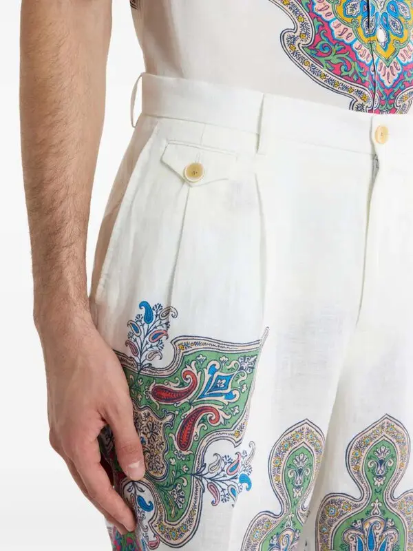 Etro Paisley Print Shorts