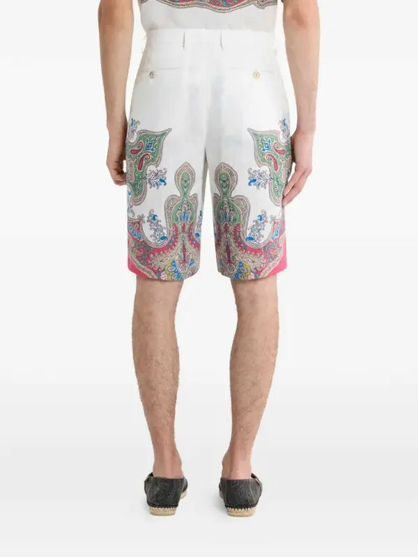 Etro Paisley Print Shorts