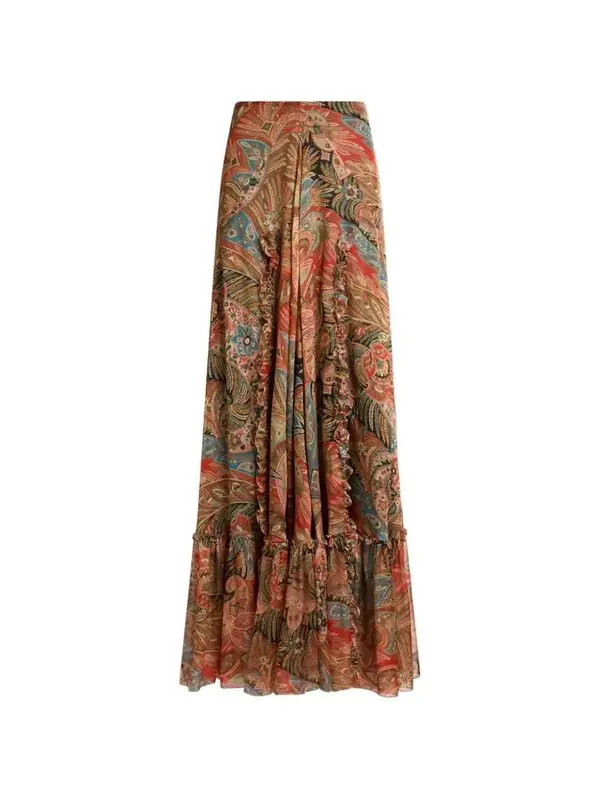 Etro Paisley Pattern Long Skirt - Multicolor